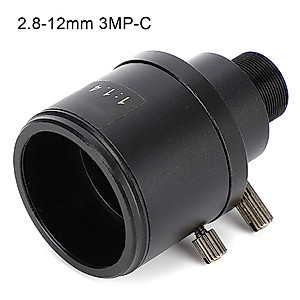 2.8-12mm CCTV Camera Lens, 1/2.7 3MP 2.8-12mm HD Manual Zoom Mount CCTV Board Lens for Security Camera