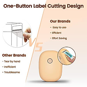 OBZ Label Maker Machine with Tape, Bluetooth Label Maker, Portable Bluetooth Label Printer for Home Office,Store Organization, Storage, Sticker Maker Mini Label Maker with Multiple Templates