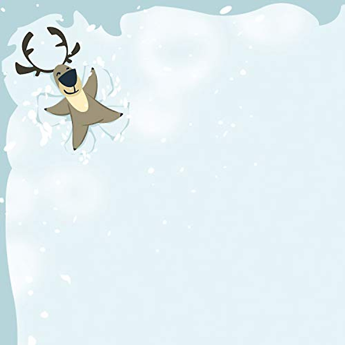 Great Papers! Reindeer Snow Angel Holiday Letterhead, 8.5" x 11", 80 sheets (2018022)