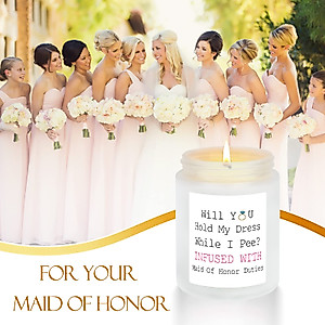 Gifts for Best Friends Scented Candle Bridesmaid Gifts Love Gifts for Maid of Honor,Best Friends, Engagement Gift, Bridesmaid Proposal Gifts Wedding Day,5.5oz…