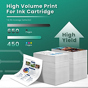 GREENBOX Remanufactured Ink Cartridge 62 Replacement for HP 62XL 62 XL for HP Envy 7640 5660 5540 5640 5642 7645 5549 Officejet 5740 5741 8040 OfficeJet 200 250 Mobile Printer (1 Black 1 Tri-Color)