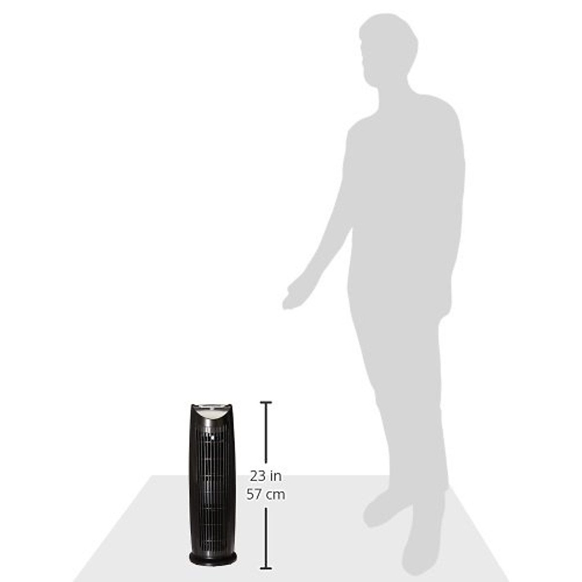 Alen T500 Air Purifier, Quiet Air Flow for Large Rooms, 500 SqFt, Portable Air Cleaner for Allergens, Dust, Mold, Pet Odors, Bacteria, in Black