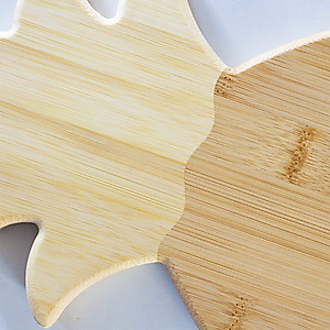 Totally Bamboo Pineapple Shaped Bamboo Serving and Cutting Board, 14-3/8" x 7-1/2"