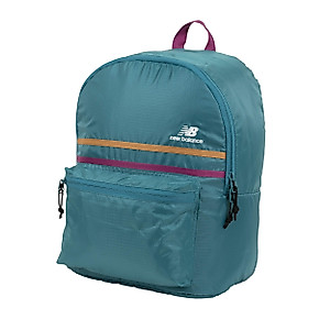 New Balance Men's and Women's LSA Essentials Backpack Nylon Ripstop,Team Teal, One Size