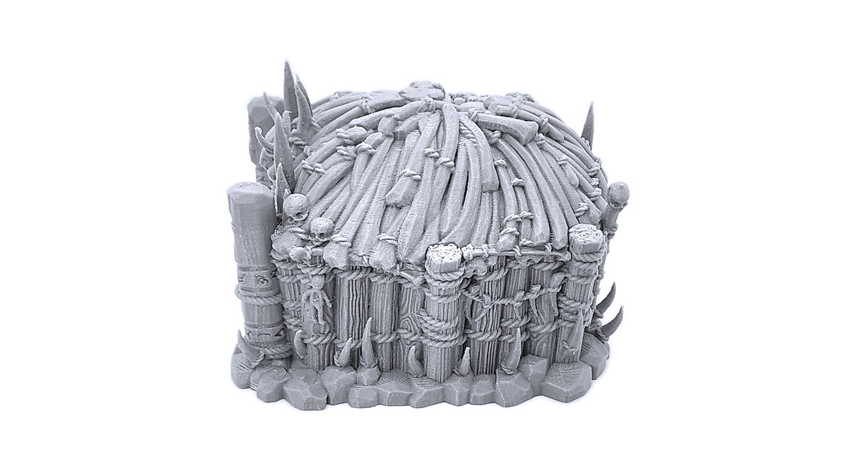 Shaman's Hut: Detailed 3D Printed RPG & Wargame Terrain