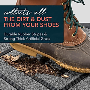 ubdyo - Durable Outdoor Mat - Front Door Mat - 30''x18'' - Welcome Mats Outdoor - Outdoor Mat - Entryway - Grey (1-Pack)