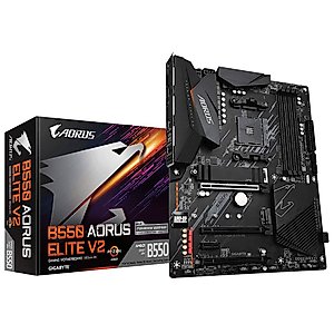 Gigabyte B550 AORUS Elite V2 Motherboard (AM4/DDR4 3200MHz/HDMI/DisplayPort/M.2/USB 3.2) - 9MB55AEL2-00-10