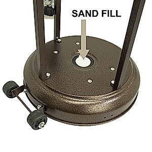 Dyna-Glo DGPH201BR Premium Hammered Bronze Outdoor Propane Patio Heater - 48,000 BTU