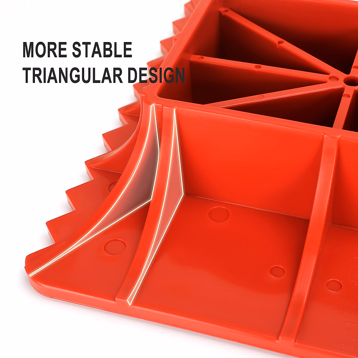 Seven Sparta Off-Road Base Compatible with Hi Lift Jack PP Pad to Alleviate Jack Hoisting Sinkage (Red)