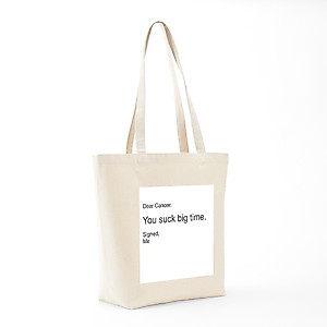 CafePress Cancer You Suck Tote Bag Canvas Tote Shopping Bag