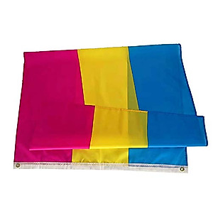 FLAGLINK Pansexual Flag 3x5Fts - Pansexuality Omnisexuality Pride Banner