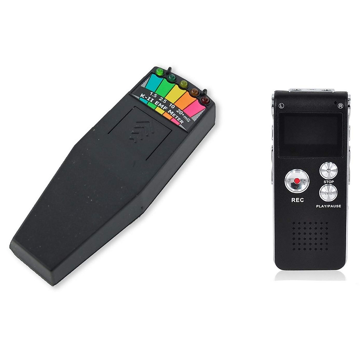 Ghost Hunting Source K2 KII K-II EMF Meter On-Off Switch - 8GB Digital EVP Recorder & Paranormal CD