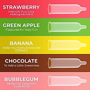 NottyBoy Condoms 100 Pack Variety Combo - 4IN1, Ultra Ribbed, Super Dotted, Contoured, Ultra Thin, Snug Fit, Extra Lubricated, Raised Dots and Multi Flavored Condom for Men