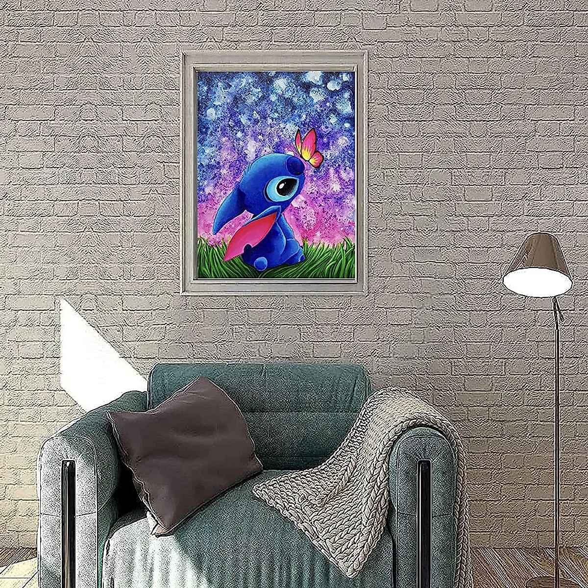 Diamond Painting Kits for Adults Kids 5D DIY Diamond Art Kits Round Full Drill Paint with Diamonds Crystal Rhinestone Cross Stitch Cartoon Picture Arts and Craft