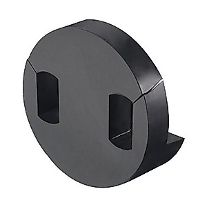 Canomo 1 Pack Tourte Style Cello Mute Round Two Hole Mute, Black