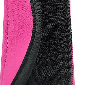 Cosmos 5 Pcs Hot Pink Color Comfort Neoprene Handle Wraps/Grip/Identifier for Travel Bag Luggage Suitcase Travel Bag Laptop Computer Tote Briefcases