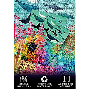 Elena Essex 1000 Piece Puzzle for Adults - Woodland Magic, Desert Hideout, Autumn Wheel, Winter Wheel, Dream Away (Ocean Deep)