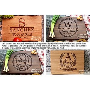 Personalized Cutting Boards, Wooden Custom Engraved Chopping Board for Wedding Gift, Bridal Shower, Engagement Gifts, Anniversary Gift, Housewarming Gift, Gift for friends