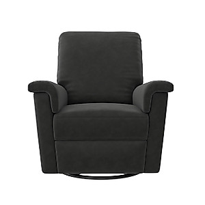 Baby Relax Terrin 3-in-1 Gliding Swivel Recliner Chair, Charcoal