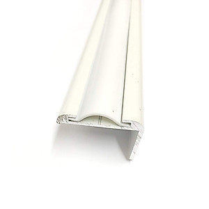 QPN White Vinyl 5/8" Insert Molding Trim Screw Cover RV Camper Travel Trailer (35 ft, White)