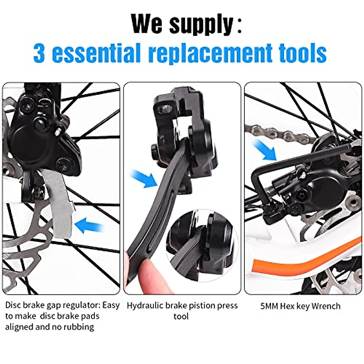 4 Pairs Sintered Metal MTB Bike Brake Pads, Ebike Scooter Brake Pads Electric Scooter Brake Pads Electric Bike Brake Pads, Compatible for Trp Tektro Shimano Brake Pads MT200 M355 M446 M315 M365