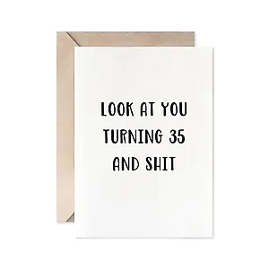 MAGJUCHE 35th Birthday Card Funny For Men or Women, Turning 35 Birthday Card For Son, Daughter Or Friend