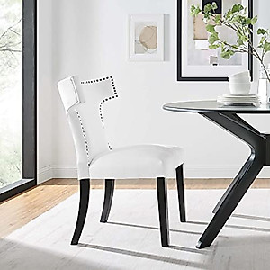 Modway Curve, Dining Chair, White
