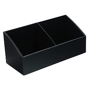 RUNROTOO Toiletry Containers Desktop Storage Box Makeup Organizer Box Tea Bag Organizer Coffee Bar Accessories Organizer Coffee Cup Holder Countertop Makeup Organizer Sugar Packet Organizer