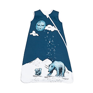 JumpOff Jo - Premium Designer Baby Sleep Sack - 100% Cotton Wearable Blanket, Easy Diaper Change, Sleeveless Swaddle Sack - Mama Bear, X-Large 24-36 Months Old