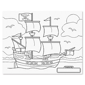 Melissa & Doug Jumbo 50-Page Kids' Coloring Pad - Space, Sharks, Sports, and More