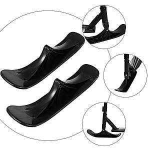 BESPORTBLE Ski Scooter Snow Sled Attachment Scooter Sled Ski Fold Sled Kids Scooter Attachment