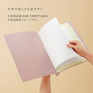 Kokuyo Me 2-Ring Loose Leaf Binder, B5, Up to 100 Sheets, Taupe Rose, Japan Import (KME-TRBPP358MV)