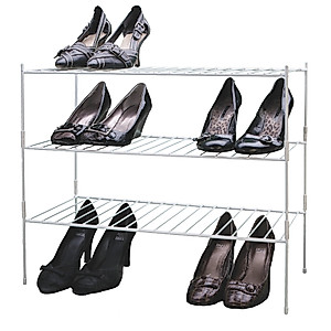 Grayline 40186, Extra Large Triple Stackable Shelves, White