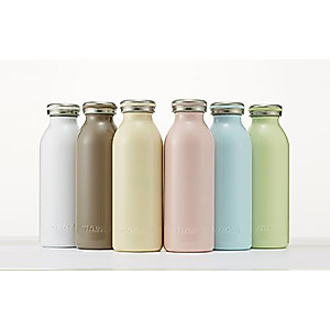 mosh! DMMB450IV Water Bottle, Vacuum Insulated, Screw Type, Mug, Bottle, 1.5 fl oz (0.45 L), Ivory