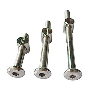 Baby Bed Crib Screws Hardware Replacement Kit 6-Set M6x18 mm Stainless Steel Hex Socket Head Bolt and Barrel Nuts
