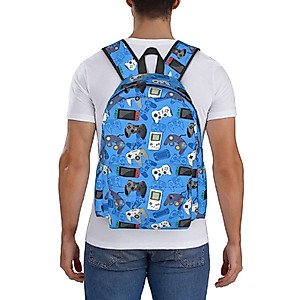 Shoggoth Gaming Backpack 17 Inch Video Game Casual Daypack Lightweight Women's Laptop Backpack Campus Travel Bag for Women Man Hiking