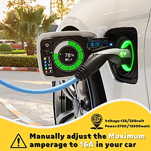 MECMO NEMA 14-50P to NEMA 6-20R for Tesla EV Charging Adapter with Surge Protector Breaker, 1FT 50A 14-50P RV/Generator/Range Plug to 6-15/20R Home Outlet with 20A Breaker