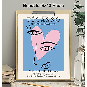 Pablo Picasso Wall Art Prints - Pablo Picasso Poster - Mid-Century Modern Room Decor - Gallery Wall Art - Museum Poster - Abstract Art - Minimalist Wall Decor- Line Art Wall Decor- Art Gifts for Women