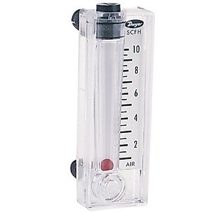 Dwyer® Mini-Master® Flowmeter, MMF-2-PV, +/- 10% FS Acc, .2-2 SCFH air, Bottom Mounted Valve