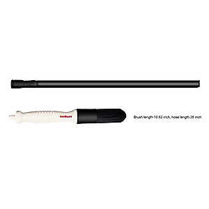 redsun Flow-Thru Parts Washer Brush Parts Cleaning Brush(3.6 Ounce,10.62 Inch) with 28 Inch Long Hose Connects to Parts Washer Nozzle (White)