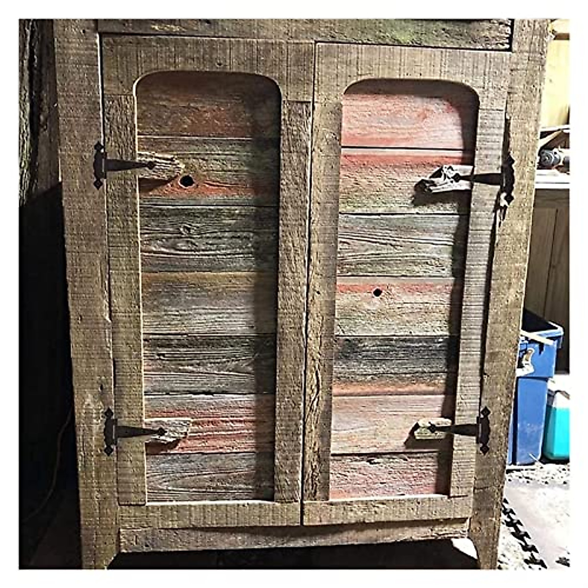 Garden Gate Hinges,Tee Shed Hinge, 4 X 6 Inch Heavy Duty Hinges Black Iron T-Shaped Triangular Slotted Hinges Shed Wood Fence Door Hinges Hardware Door Accessories