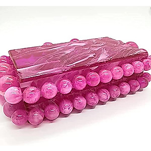 TAYASH Acrylic Purse Evening Clutch Bag for Women Glitter Marble Purse Handbag for Wedding Cocktail Party Prom (Color : Red)