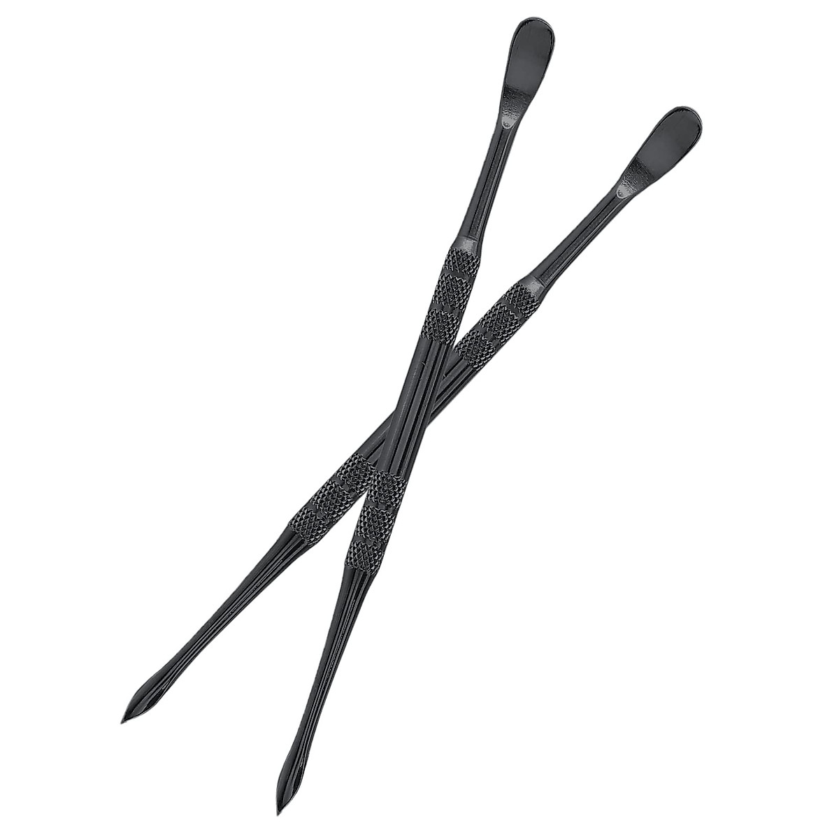 Suiwotin 3PCS Wax Carving Tools, Stainless Steel Wax Tool Carving Tool Kit, Double-Headed Sculpting Tool Spoon, Black