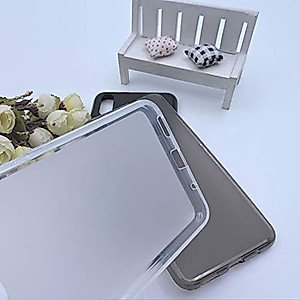 LMLQSZ Black + Translucent Cover for Infinix Smart 5 Pro, Flexible Silicone Slim fit Soft TPU Shell Cute Back Case Rubber Protective Case for Infinix Smart 5 Pro (6,52")