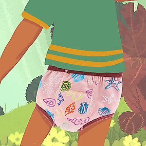 Max Shape 6 Packs of Potty Training Underwear for Girls with Supper Absorbent-Layer,Reusable Baby Toilet Training Pants Pink 6 Years