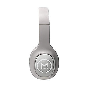 Morpheus 360 Tremors HP4500W Wireless on Ear Headphones - Bluetooth Headset with Mic - White-Gray