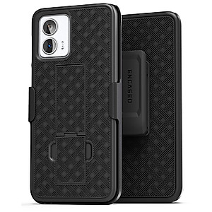 Encased DuraClip for Moto G 5G 2023 Belt Clip Case, Slim Phone Case with Holster (Motorola G 2023) Black
