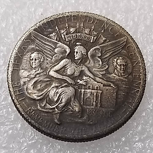 Antique Old Coin 1938 Texas Half Dollar Morgan Coin-American Commemorative Non-Circulation Gift Used As A Coin Gift for Dad/Friend/Husband