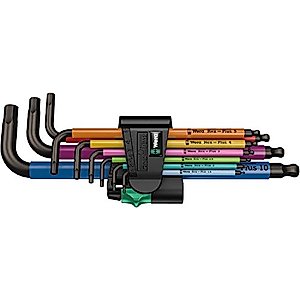 05073593001 950 Spkl/9 Sm N Multicolor L-Key Set, Metric, Blacklaser, 9 Pieces