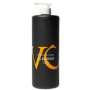 VICIOUS CURL Foaming Curl Cleanse – Clarifying Shampoo for All Curly Hair Types – Curl Enhancing, Moisturizing, Hydrating Frizz-Free, Enhanced Bounce – Sulfate; Paraben and Silicone Free, 32 Fl Oz